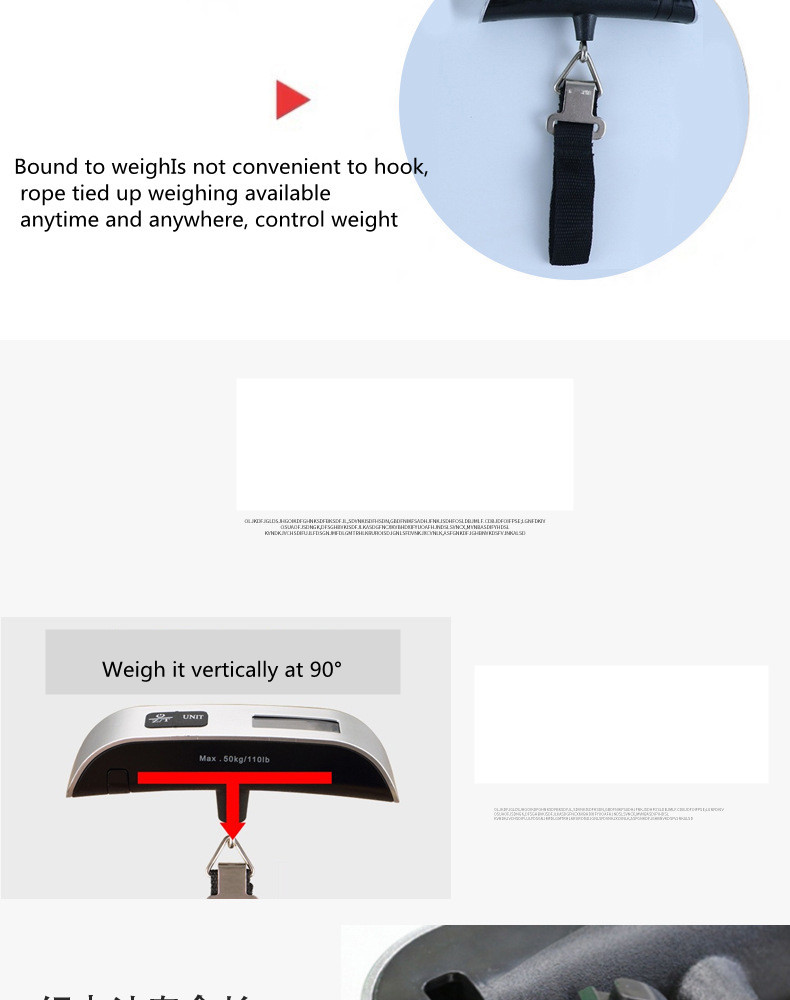 Charging Handheld Scale Electronic Digital Portable Suitcase Travel ...