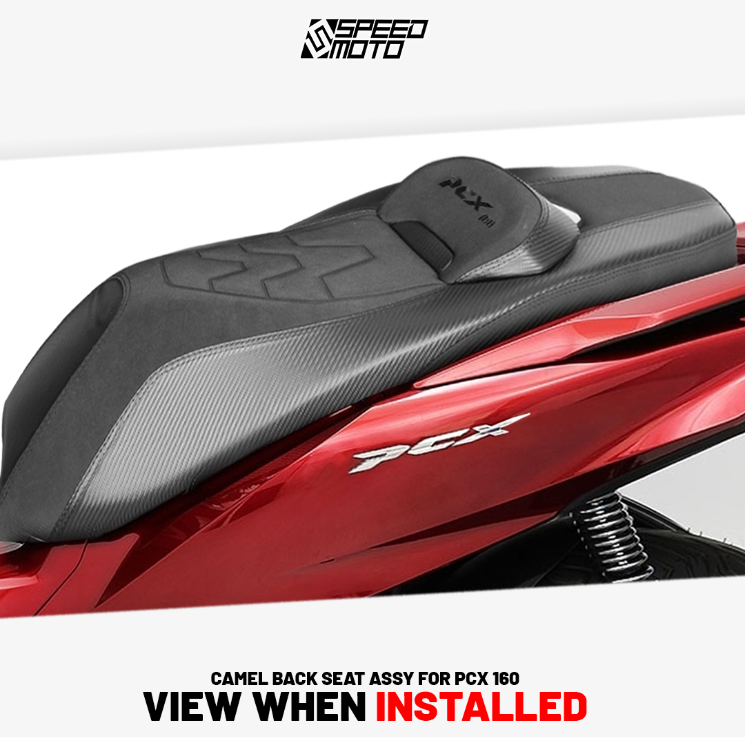 PCX 160 CAMEL BACK SEAT CARBON BLACK LINE PHIPSON-9965 WITH EMBOSSED ...