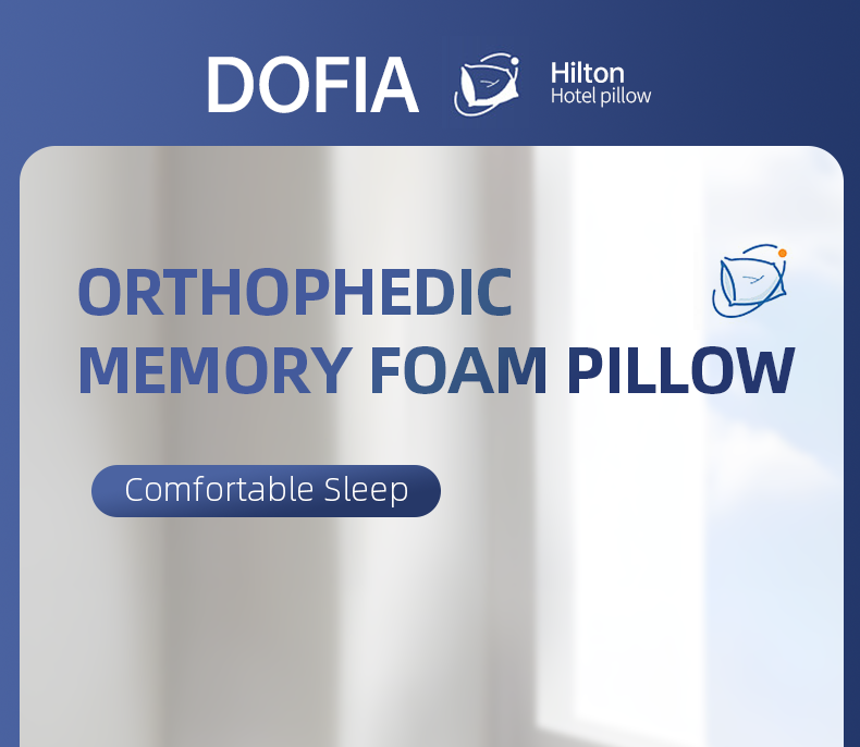 Dofia Soft Memory Foam Pillow Slow Rebound Neck Pain Relief Cervical ...