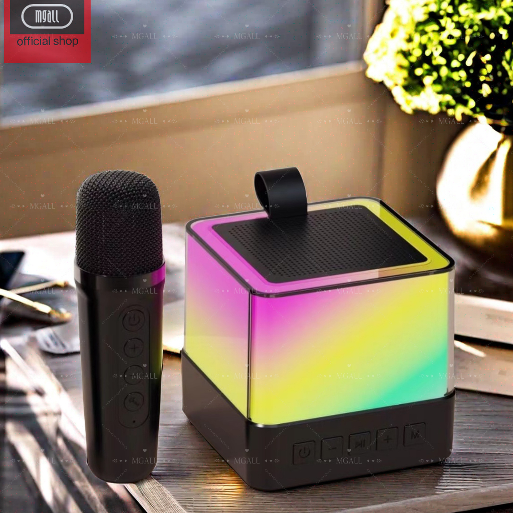 Zeus Mini Karaoke RGB LED Bluetooth Wireless Microphone Portable ...