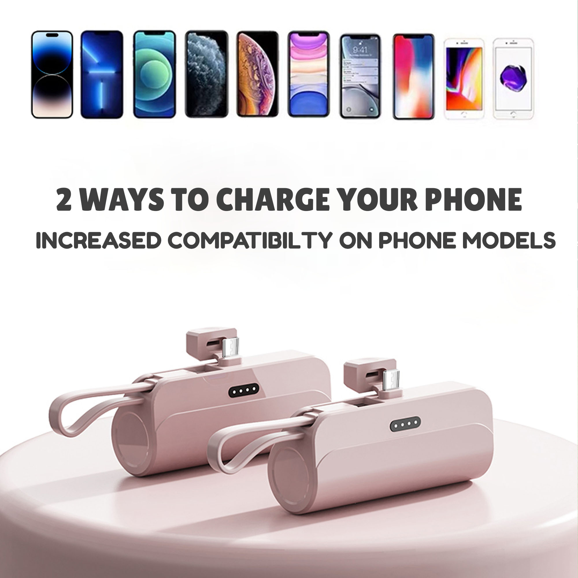 Portable Mini Power Bank Charger for USB C Android Device (Direct ...