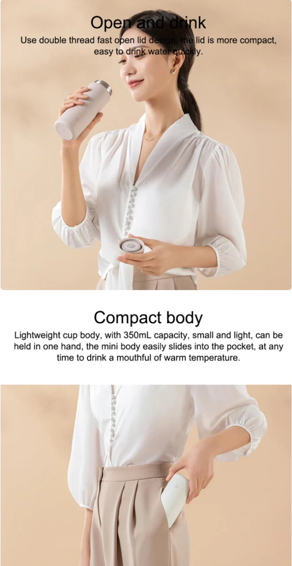 Xiaomi Mijia Thermos Cup Pocket Version | Shopee Philippines