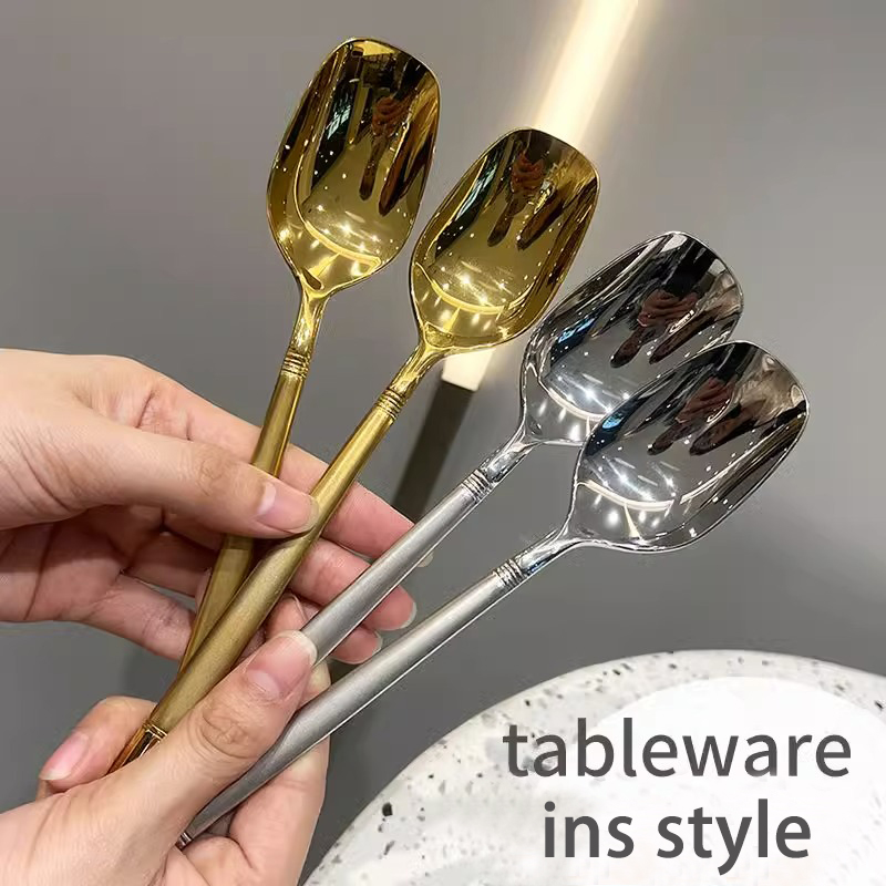 INS Style Cutlery Korean Style Flatware Stainless Steel Dining Tea ...