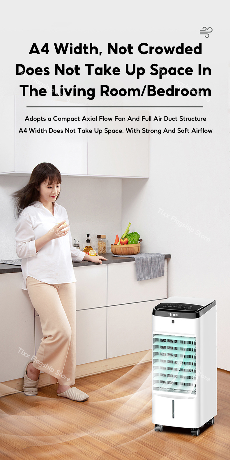 Tixx Air Cooler Fan 60W EE With Dust and Hair Air Filter 10/40L Aircon ...