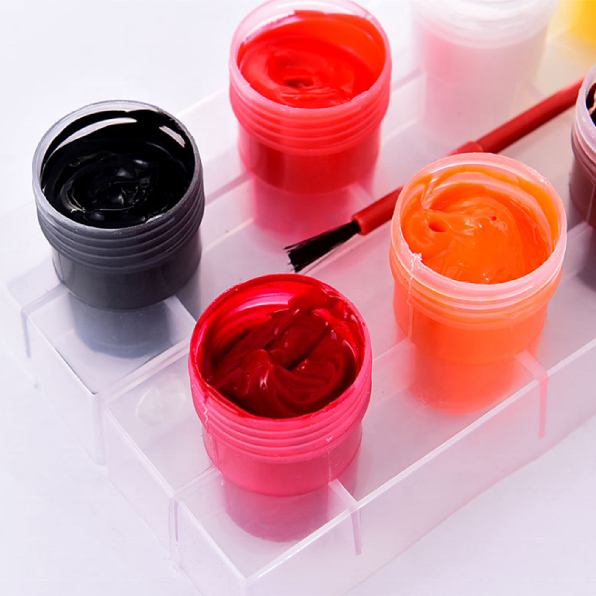 Washable Poster Paint Color Set of 6 with Paint Brush | Shopee Philippines