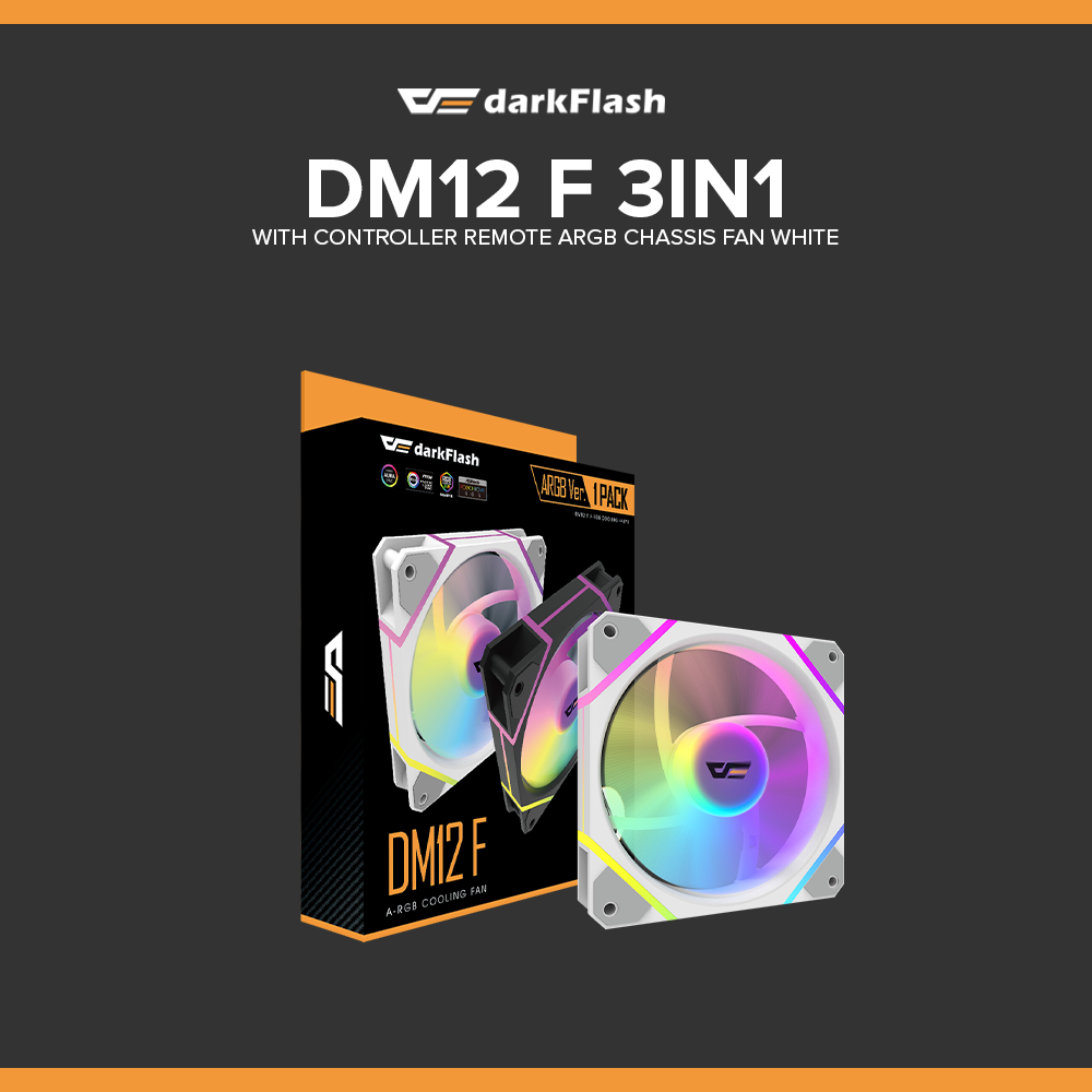 EasyPC| DarkFlash DM12 F 3in1 with Controller Remote/ Singe ARGB Case ...
