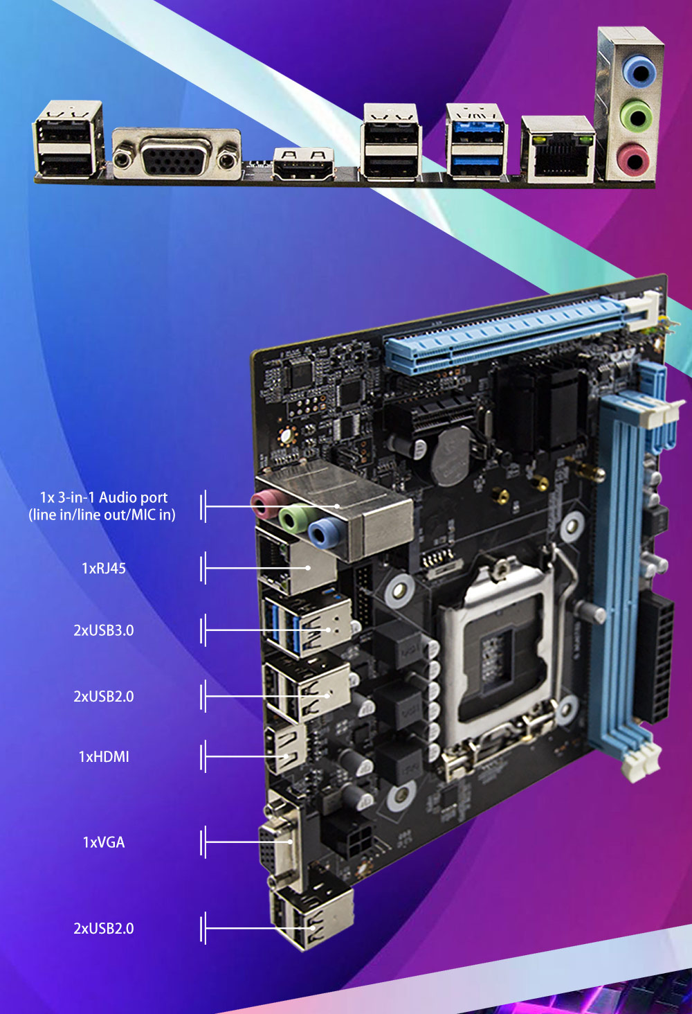 AISURIX H81 Motherboard Mobo LGA1150 DDR3 16GB H81G573 | Shopee Philippines