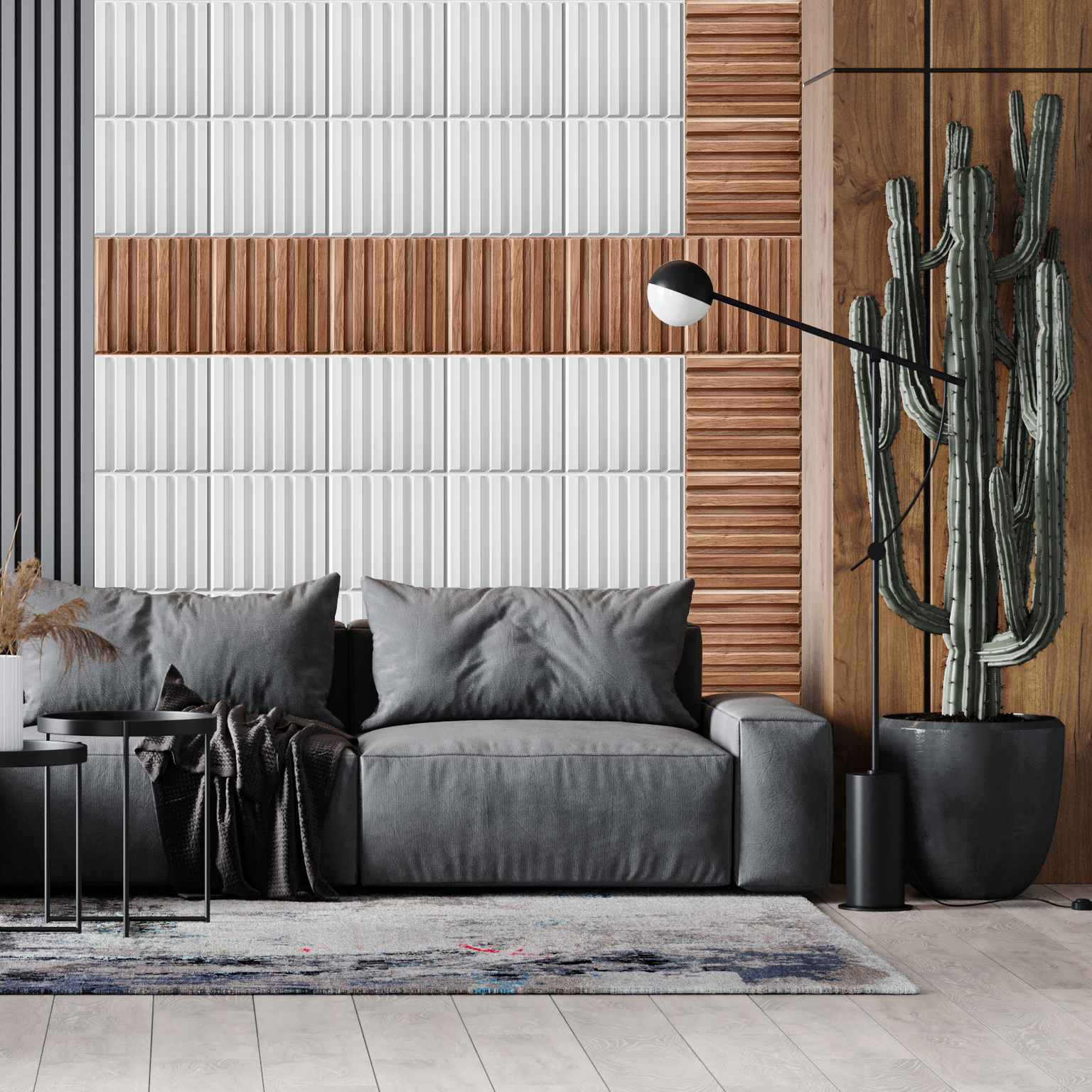 3D Wall Panel Pvc Wood Design Wall Sticker For Room Living Room ...