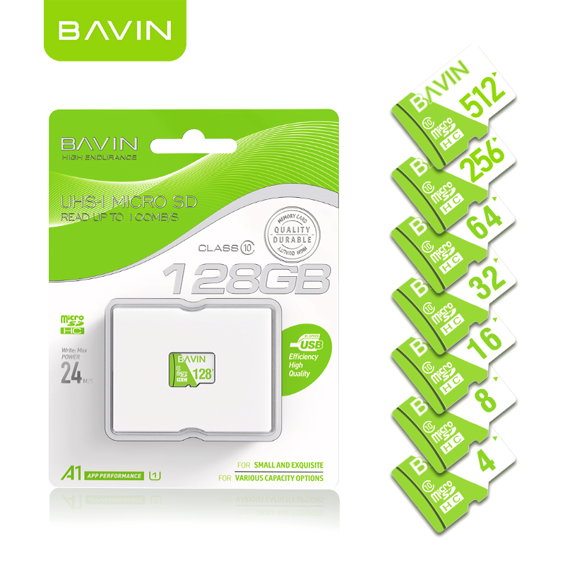 BAVIN Micro SD Card Class 10 Memory Card Capacity 256GB / 512GB ...