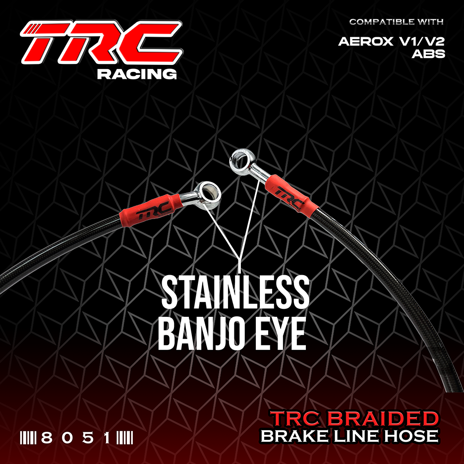 TRC Braided Brake Line Hose Aerox V1/V2 ABS 8051 | Shopee Philippines
