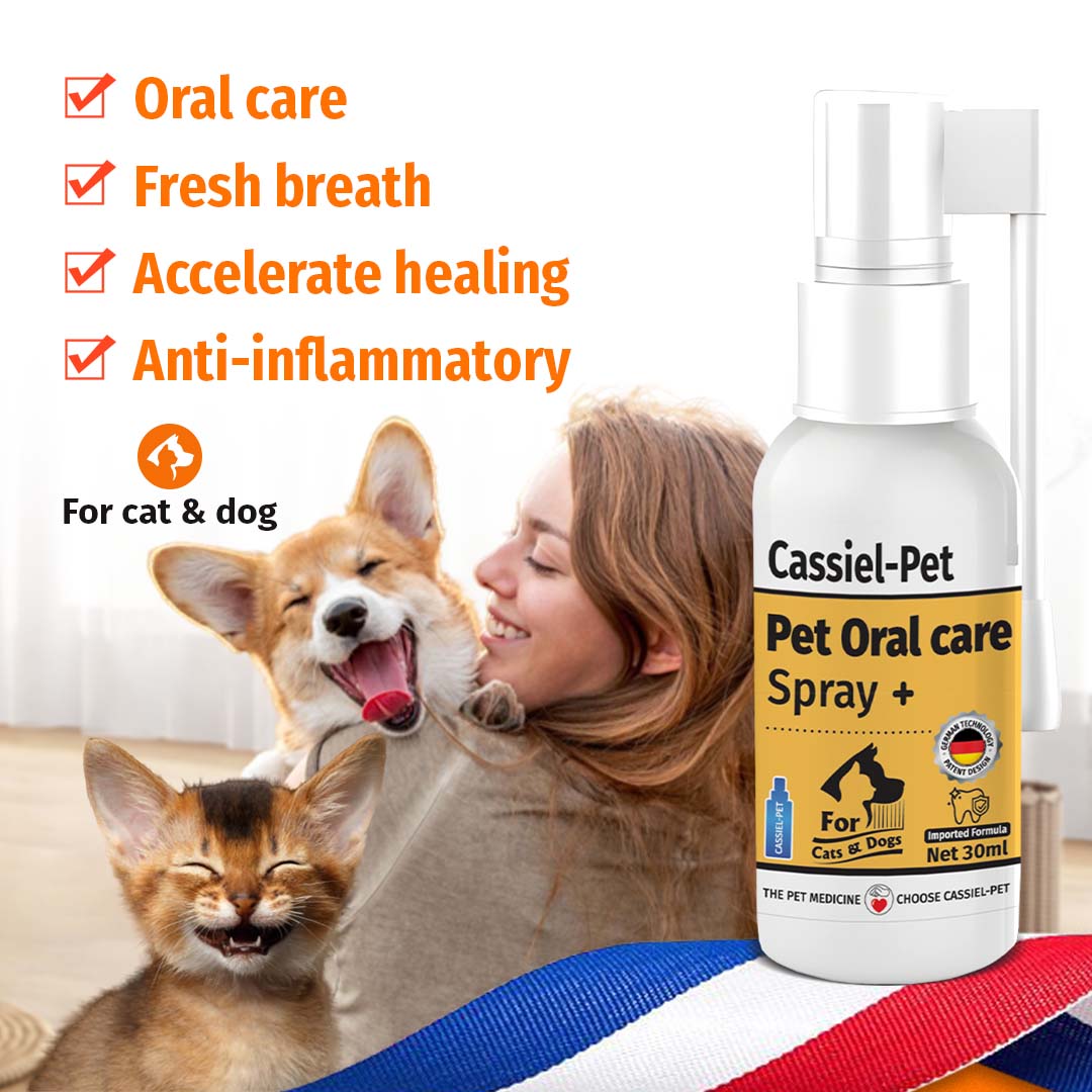 Cassiel Pet Mouth Spray For Bad Breath Mouth Ulcer Gums Inflammation ...