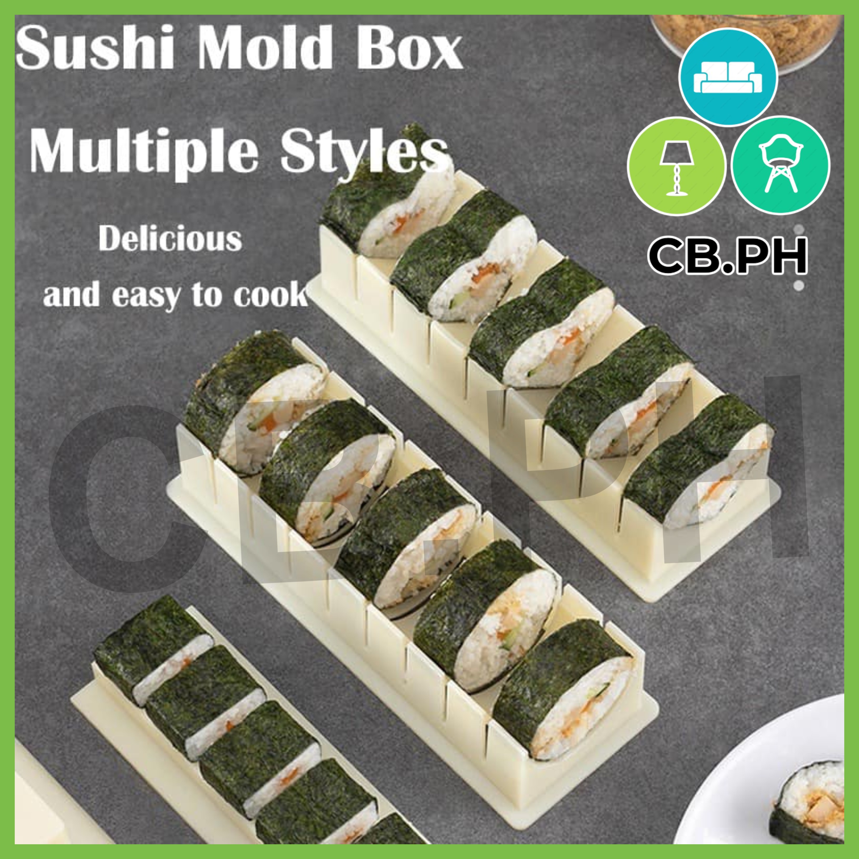 CB.PH Sushi Molder For Rice Ball Hoge Cake Roll Japanese Kitchen Mold ...