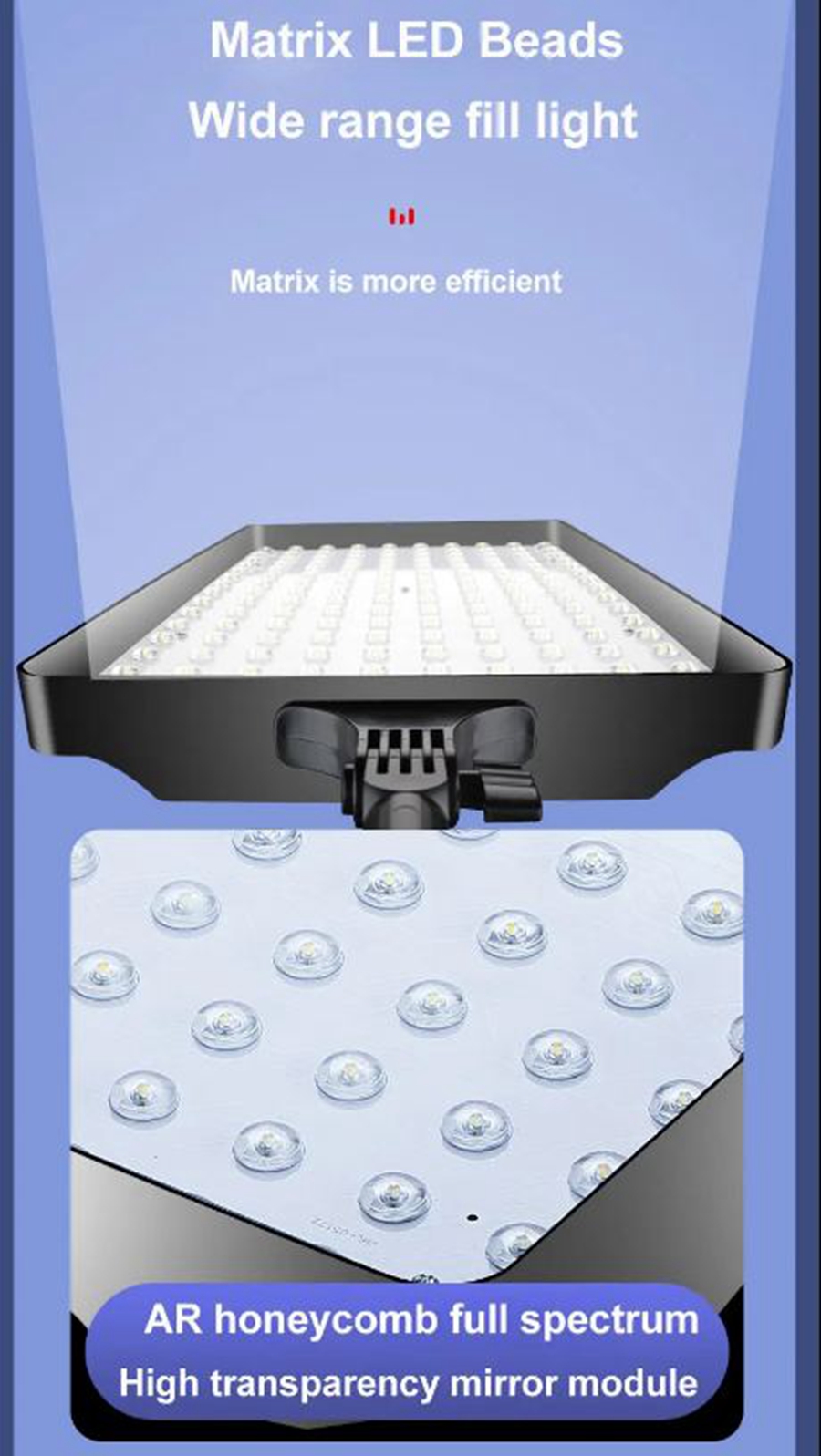 24 Inch LED Video Panel Light Make up Lighting Tripod Stand Dimmable ...