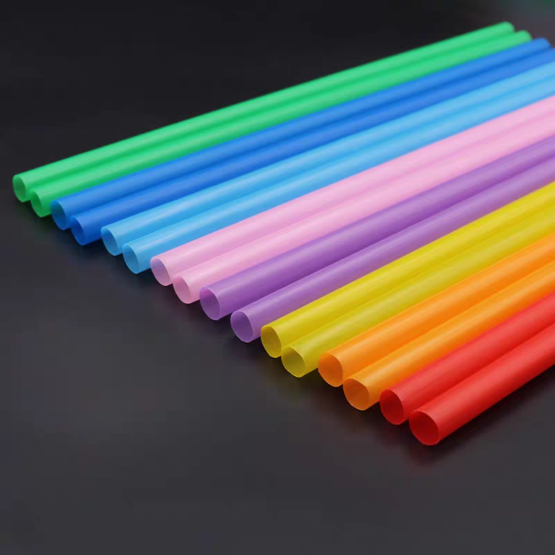 LY.60pcs/bag disposable straw 27cm plastic straw Color straw Beverage ...