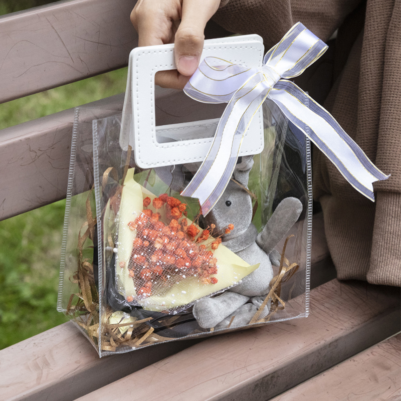 PVC Transparent Bags Souvenir Tote Bag Gift Bag Wedding party Candy Bag ...