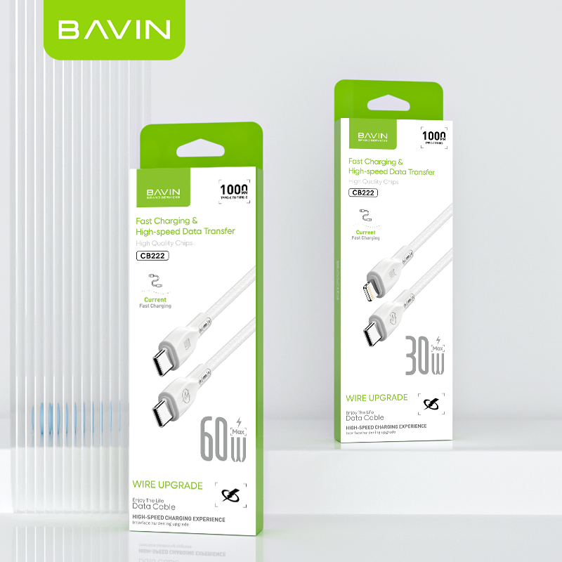 BAVIN CB222 60W 30W 18W PD Qualcomm 3.0 Fast Charging Durable Data ...