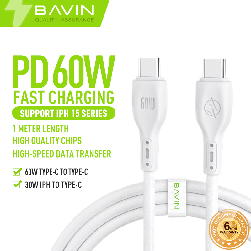 BAVIN CB222 60W 30W 18W PD Qualcomm 3.0 Fast Charging Durable Data ...