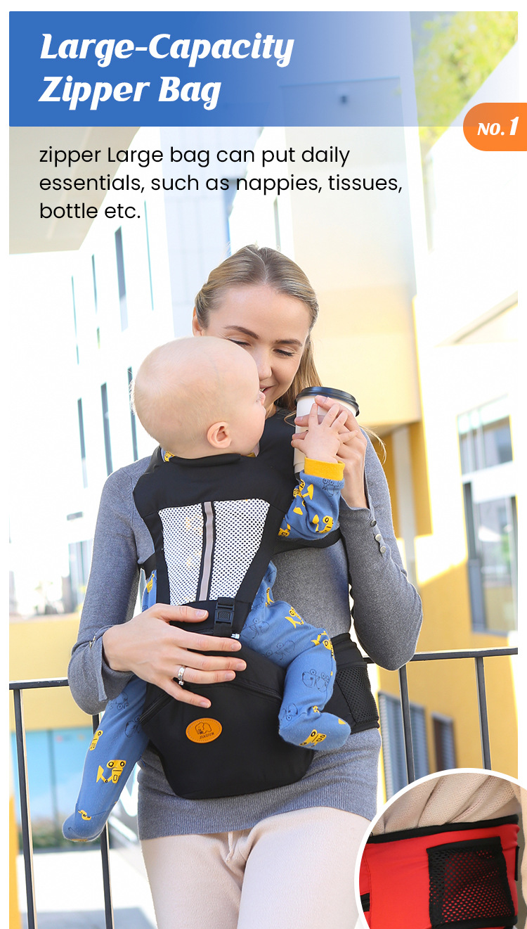 Large-Capacity Baby carrier with hip seat Carrier for baby carier for ...