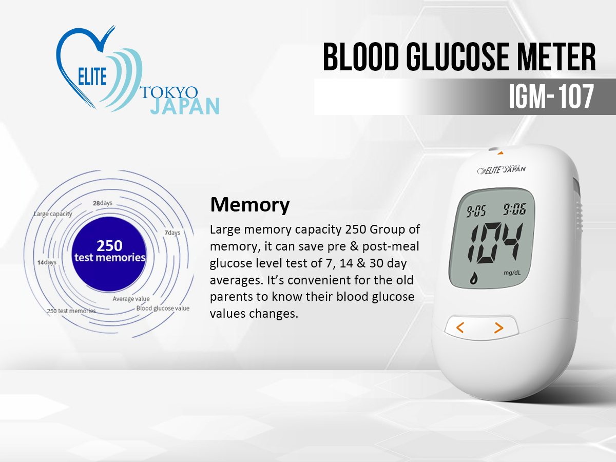 Elite Tokyo Japan Blood Glucose Meter Glucometer Monitoring System ...