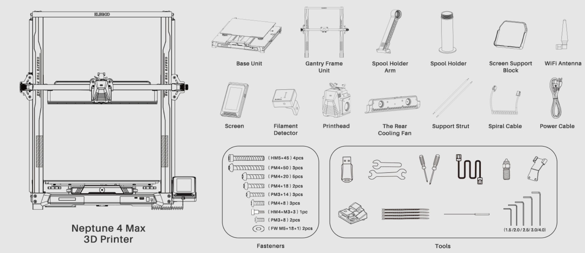 ELEGOO Neptune 4 Plus | Neptune 4 Max | High-Speed Fast FDM 3D Printer ...