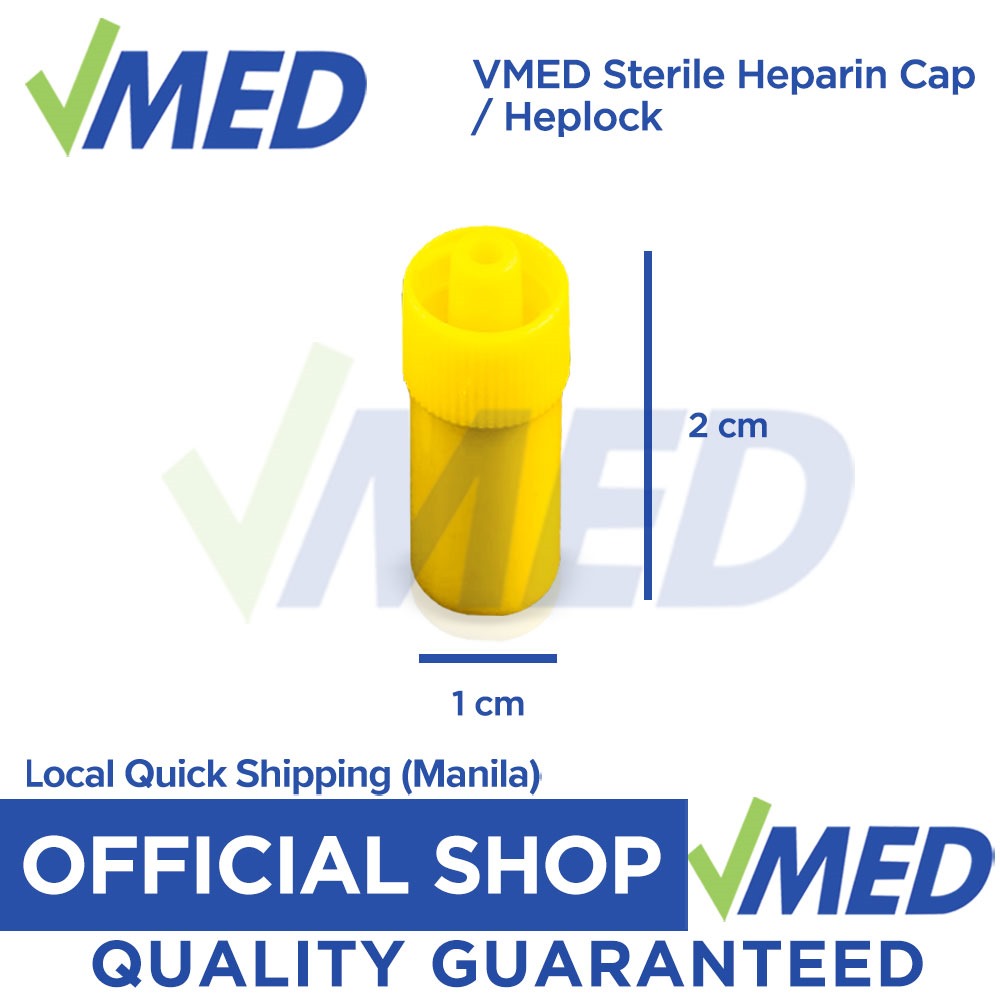 VMED Sterile Heparin Cap/ Heplock (PACK OF 20) | Shopee Philippines