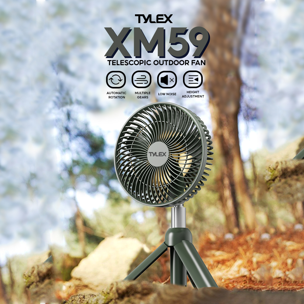 Tylex XM59 Portable Mini Fan 360 | Adjustable 3 Wind Speed | Low Noise ...