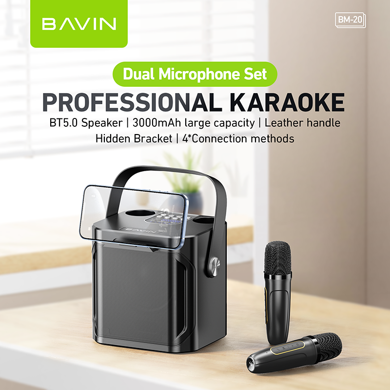 BAVIN BM20 Professional Karaoke Bluetooth Portable Speaker Dual ...