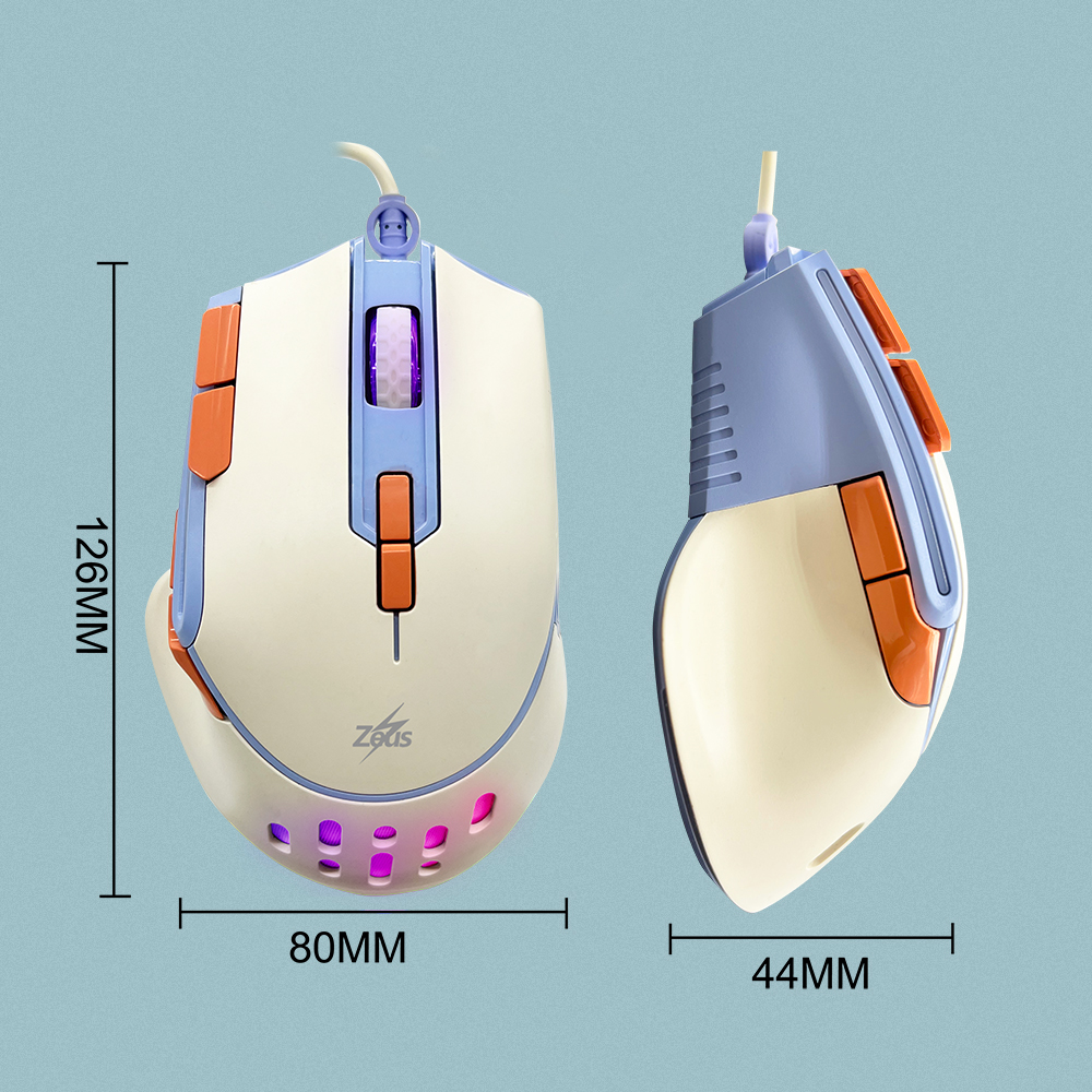 Zeus M-77 eSports Wired RGB Gaming Mouse 2 Colors RGB Mouse Basic Mouse ...
