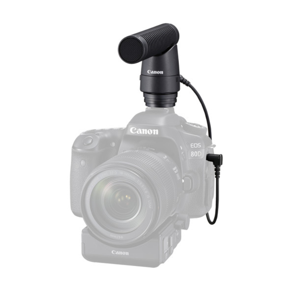 Canon DM-E1 Directional Stereo Microphone w/ Wired 3.5mm Audio Jack for ...