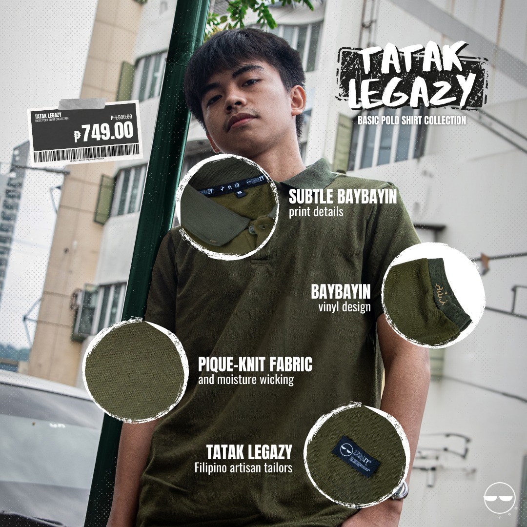 LEGAZY Baybayin Polo Shirt | Shopee Philippines