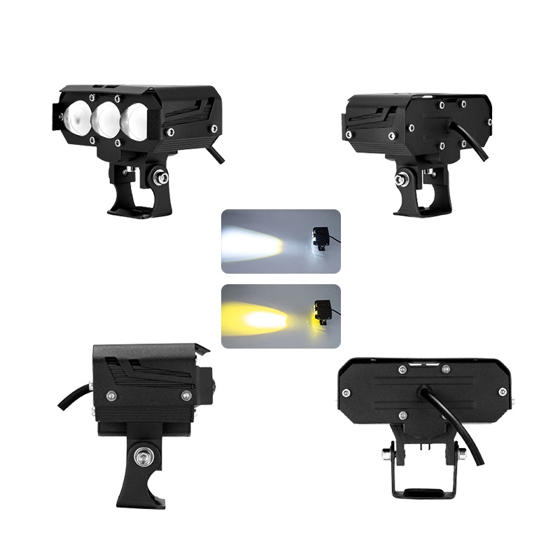 Tri-Star Mini Driving Lights Led White+Yellow Waterproof Super Bright ...