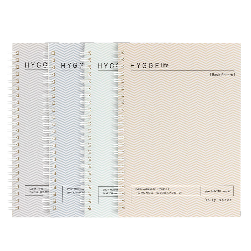 Deli Notebook A5 Loose Leaf 60Sheets Big Spiral Book Line Book School ...