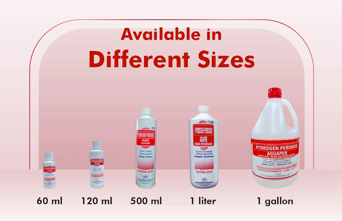 Aguaper Hydroper Hydrogen Peroxide 3% (30ml/60ml/120ml) | First Aid ...