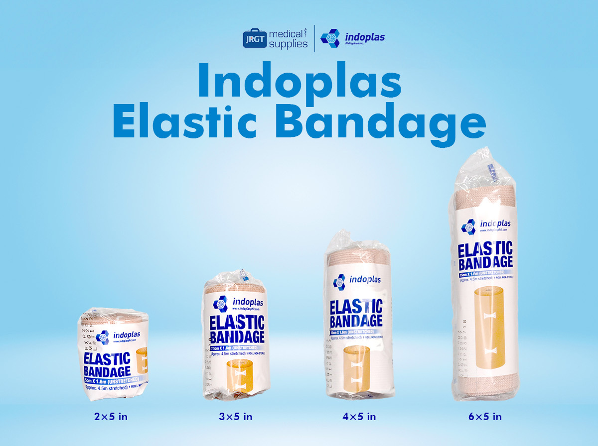 Indoplas Elastic Bandage in 2/3/4/6 Inches | Firm Compression & Pain ...