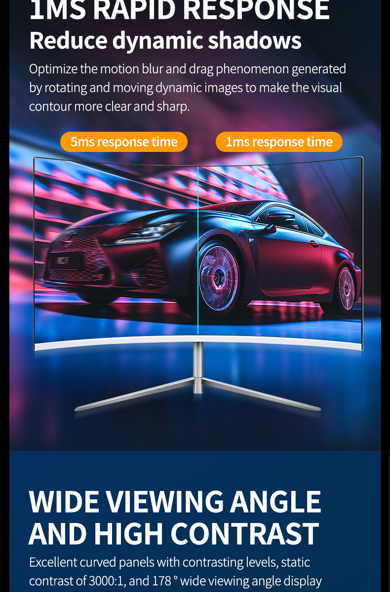 Monitor Borderless Curved Computer Monitor 27 Inches | Shopee Philippines