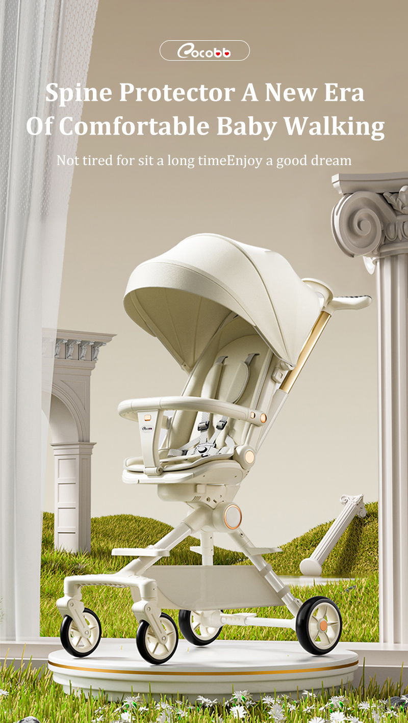 COCOBB Baby Stroller Rotates 360° Can Sit And Lie Down Convenient ...