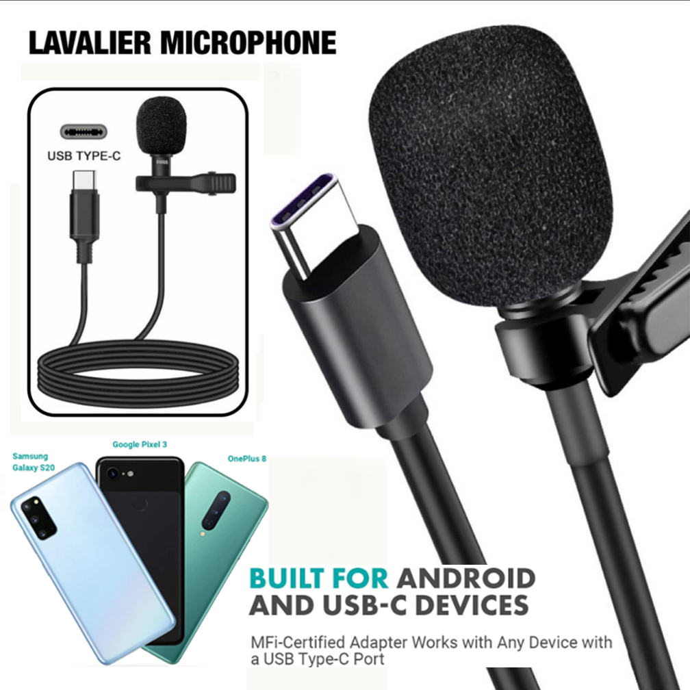 RIXTON Clip Microphone Metal 3.5mm Mini Lavalier Lapel For Recording 1 ...