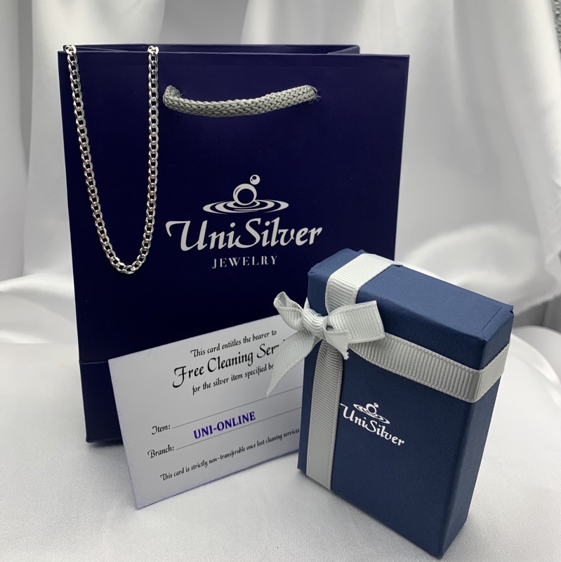 Unisilver 925 Sterling Silver Curb Necklace For Kids ( KN041-041145 ...