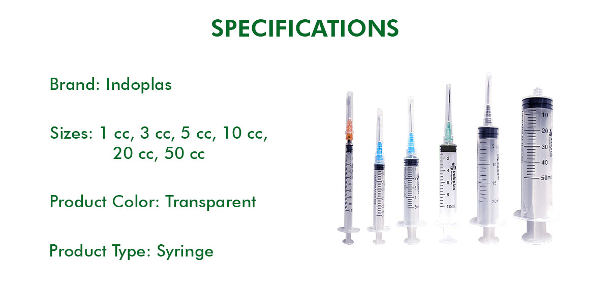 Indoplas Syringe - Sterilized Disposable | Single Use | Shopee Philippines