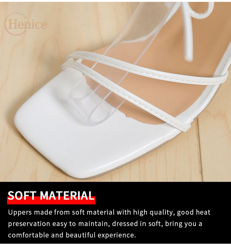 Henice Women Sandals with Heels Korean Elegant High Heels Party Pageant ...
