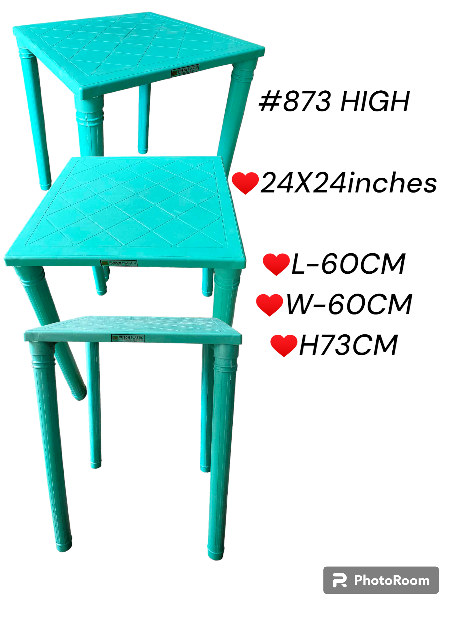 MONOBLOCK TABLE (HIGH LEGS and LOW LEGS) (RANDOM COLOR) 872/873/874 ...