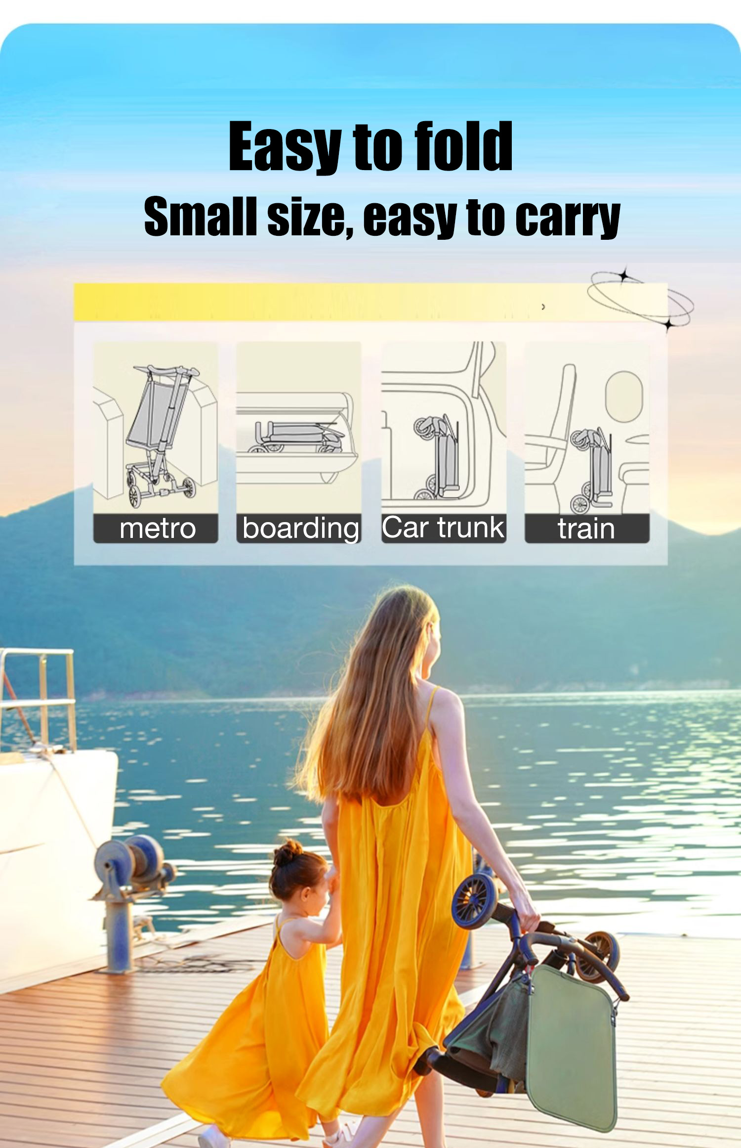 KIDONE Stroller Strollers For Baby Girl Boy Boys Lightweight Travel ...