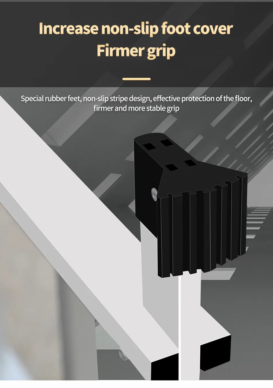 Mech 12FT/16FT Ladder Aluminum Foldable Heavy Duty Adjustable Thickened ...