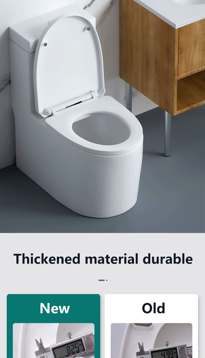 MANUYAMA Toilet Seat Cover with Slow Close V/U/Otype Universal White ...
