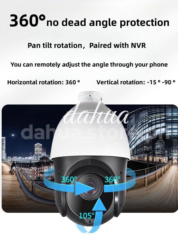 Dahua 2MP 25x Starlight IR WizSense Network PTZ Camera DH-SD49225DB-HNY POE IP PTZ camera ...