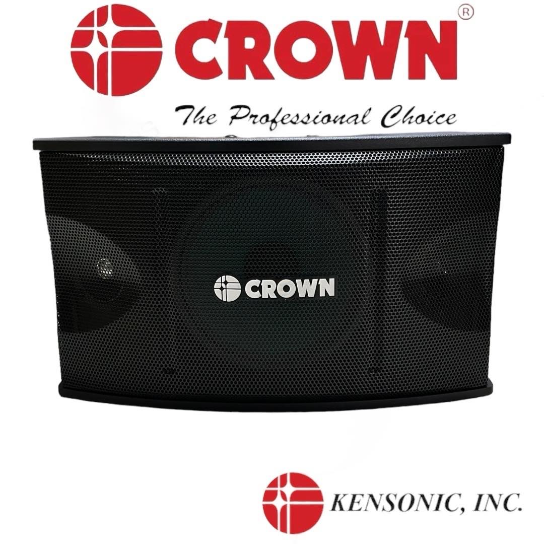 2pcs Crown BF-105 3-Way Karaoke Speaker System Pair Videoke Speakers ...