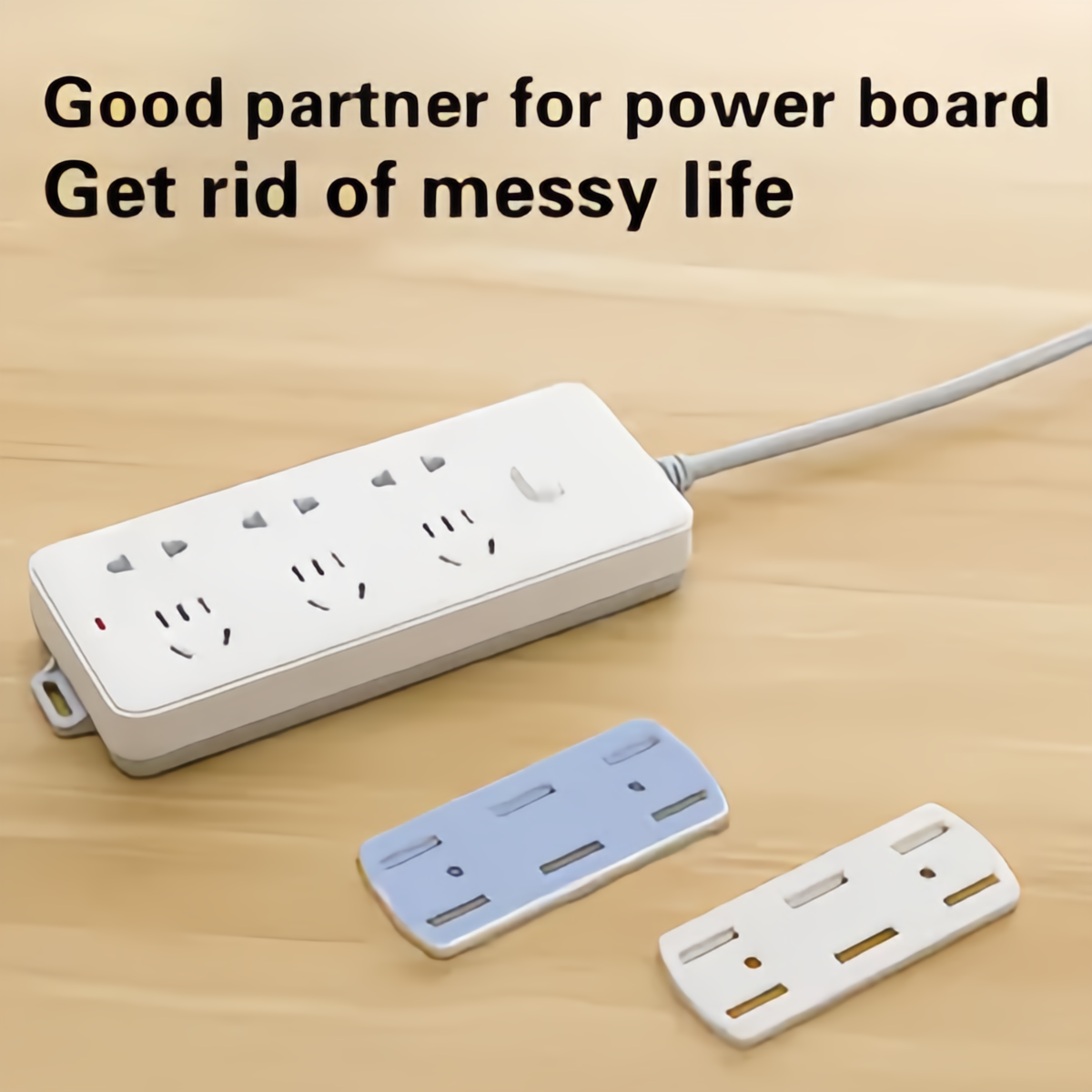 1Pcs Self-Adhesive Socket Fixer, Wall Hanging Power Strip Holder ...