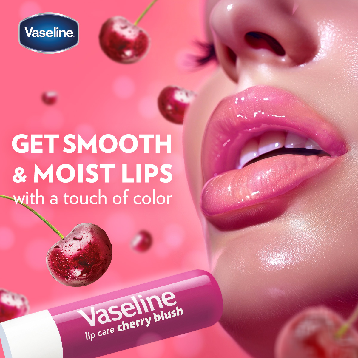 Vaseline Lip Cherry Blush Lip Balm Stick 4.8G | Shopee Philippines