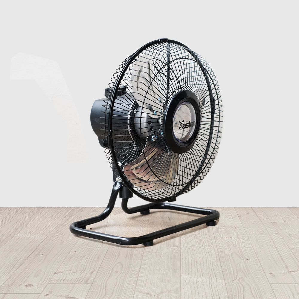 Astron MIRAGE 10" Industrial Floor Fan - Black | 45W | Metal Blade ...