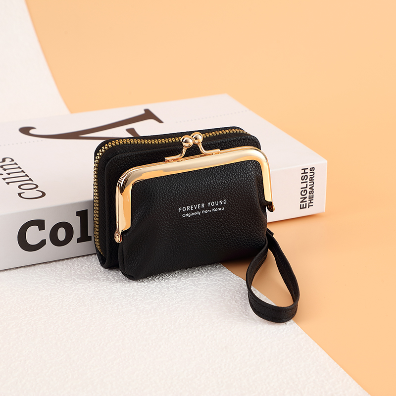 Mumu 1097 Korean Leather Cute Woman Wallet University Students Card ...